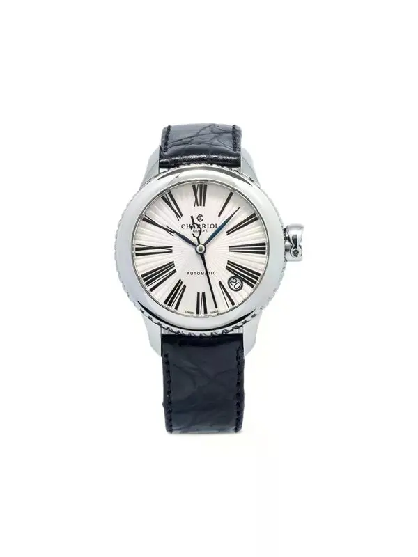 CHARRIOL Colvmbvs 36mm Automatic Watch With Guilloché Dial - White