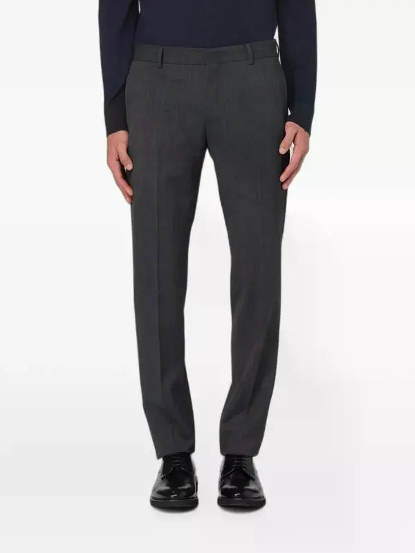 PT TORINO Mélange-effect Tailored Trousers