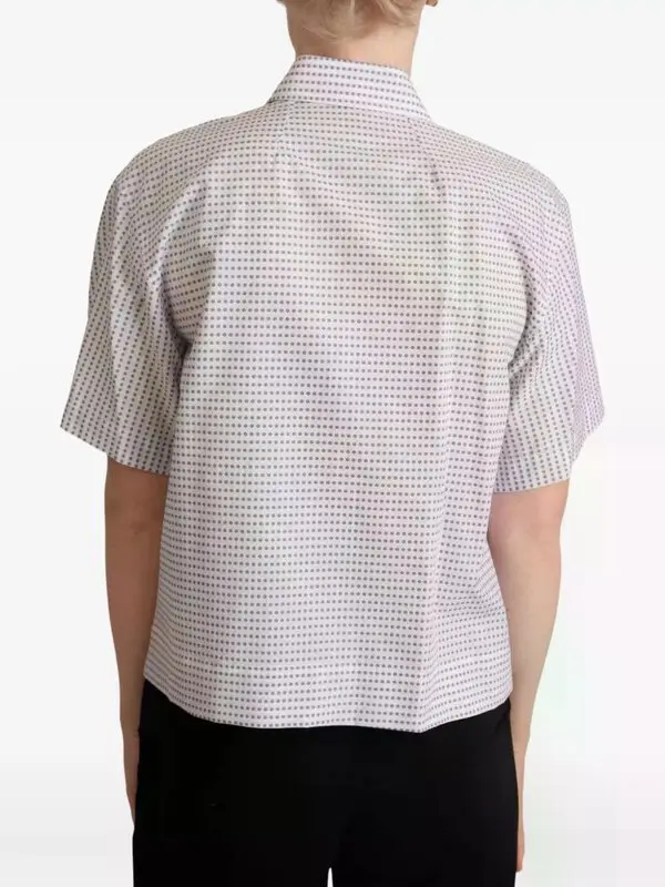 Dolce & Gabbana Polka Dot Print Cotton Shirt