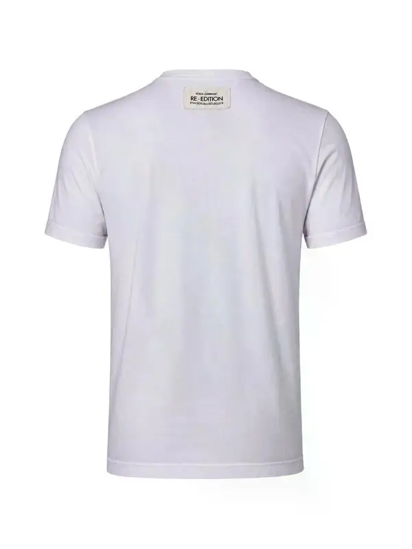 Dolce & Gabbana Chevron-patch Frayed T-shirt