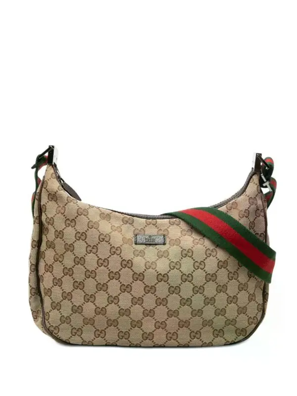 Gucci Gg Canvas Web Crossbody Bag