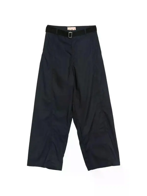 Plan C Belted Panelled Trousers