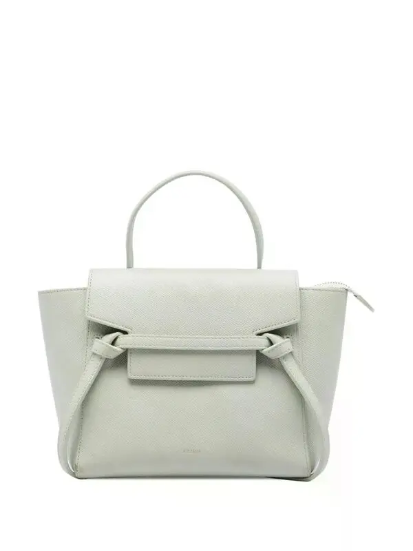 Celine Nano Grained Calfskin Belt Bag Satchel - Grey