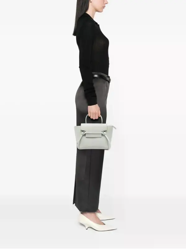 Celine Nano Grained Calfskin Belt Bag Satchel - Grey