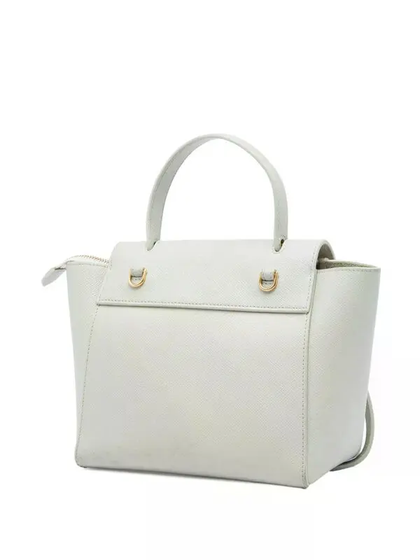 Celine Nano Grained Calfskin Belt Bag Satchel - Grey