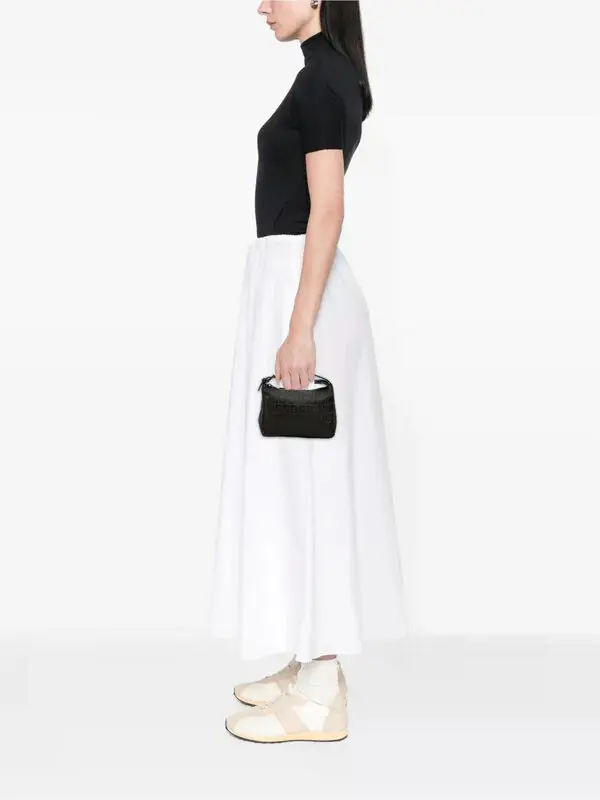 Fendi Zucchino Canvas Handbag - Black