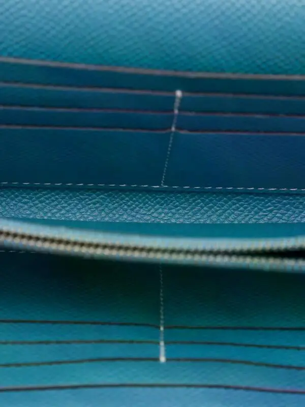 Hermès Epsom Kelly Long Wallet - Blue
