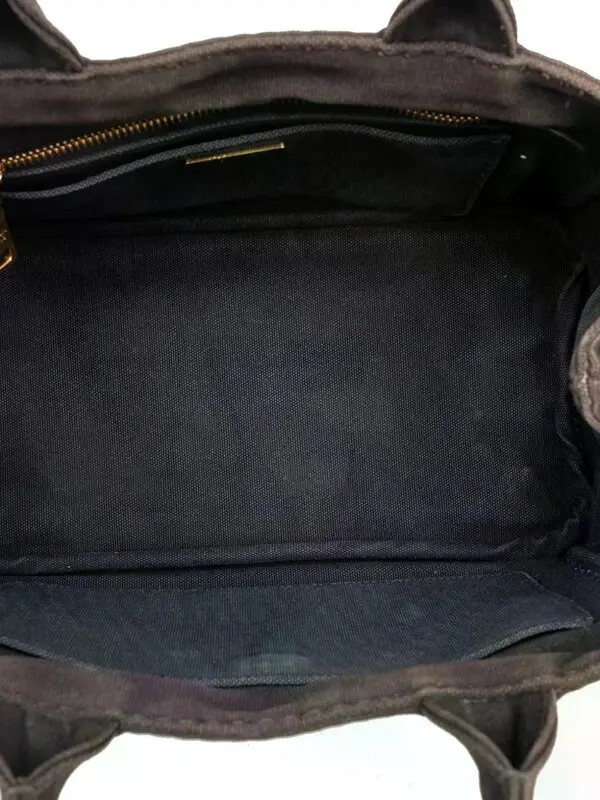 Prada Small Canapa Logo Satchel - Black
