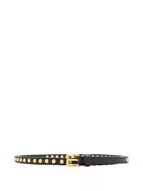 Prada Studded Leather Belt - Black