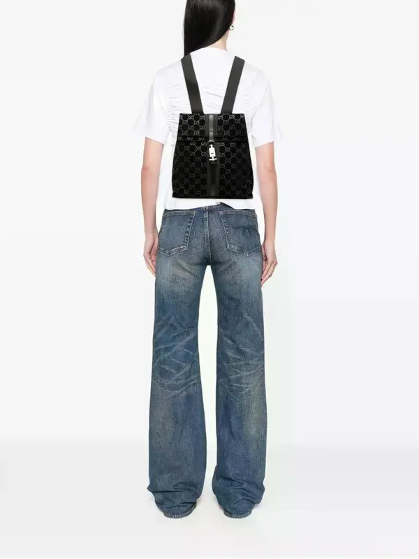 Gucci Gg Suede Jackie Backpack