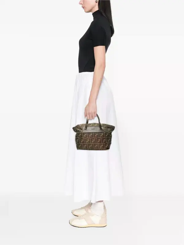 Fendi Zucca Canvas Handbag