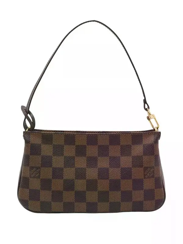 LOUIS VUITTON Damier Ebene Navona Shoulder Bag - Brown