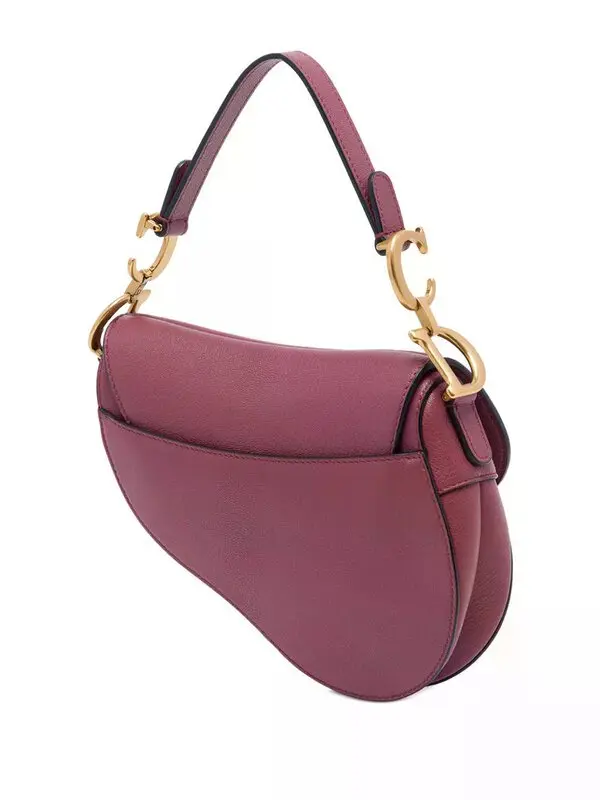 Dior Mini Goatskin Saddle Bag Satchel - Pink