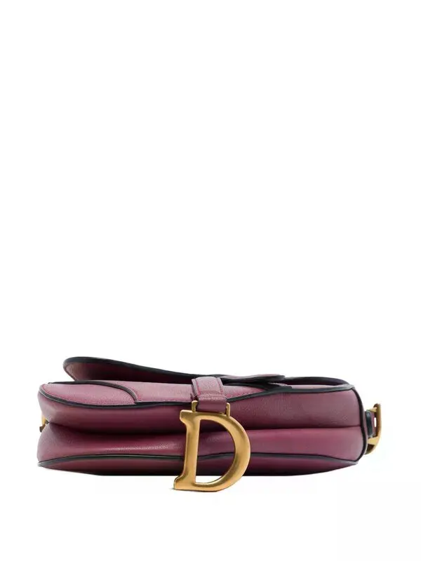 Dior Mini Goatskin Saddle Bag Satchel - Pink