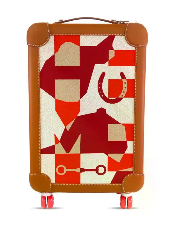Hermès H Plume Taurillon Regate Cabin Suitcase Travel Bag - Brown