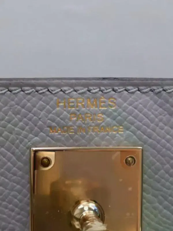 Hermès Epsom Kelly Elan Shoulder Bag - Grey