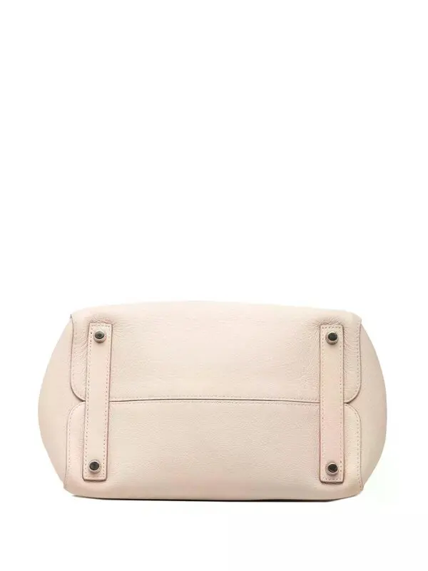 Dior Grained Calfskin Open Bar Tote Satchel - Brown