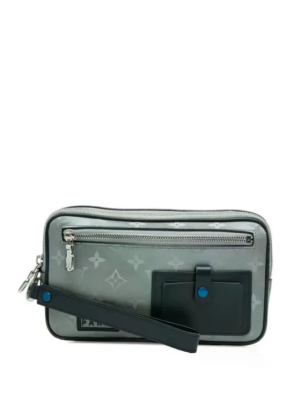 LOUIS VUITTON Monogram Satellite Alpha Clutch Bag