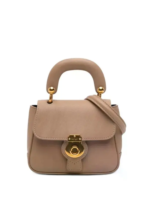 Burberry Mini Trench Calfskin Dk88 Top Handle Bag Satchel