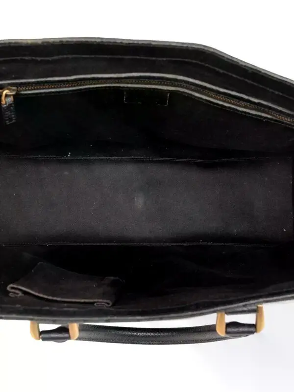 Gucci Gg Canvas Nailhead Handbag - Black