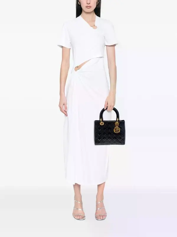Dior Patent Cannage Lady Satchel - Black