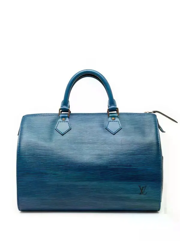 LOUIS VUITTON Epi Speedy 35 Boston Bag - Blue