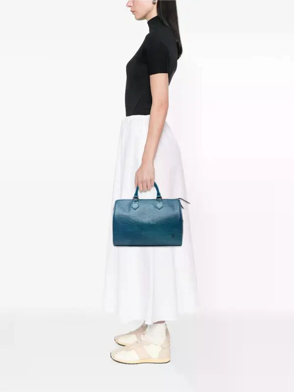 LOUIS VUITTON Epi Speedy 35 Boston Bag - Blue