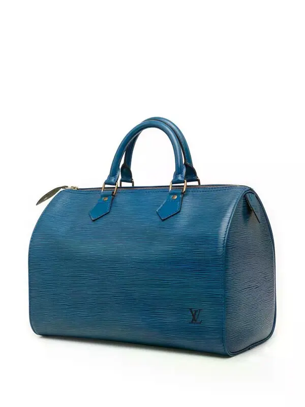 LOUIS VUITTON Epi Speedy 35 Boston Bag - Blue