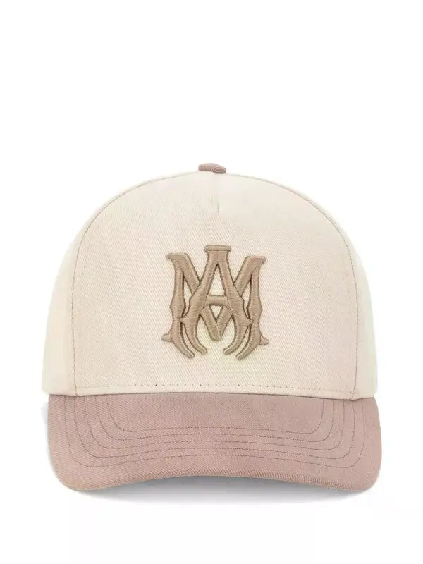 Amiri Ma Two-tone Cotton Baseball Cap - Neutrals