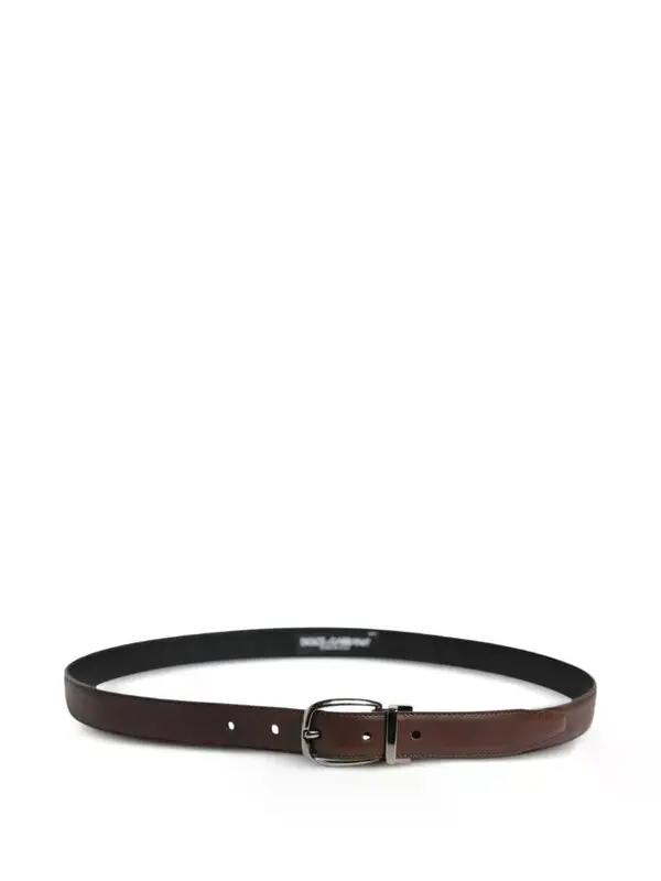 Dolce & Gabbana Leather Belt With Buckle Fastening