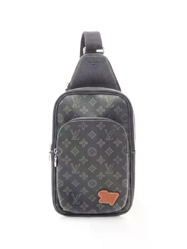 LOUIS VUITTON Monogram Records Avenue Sling Bag - Green