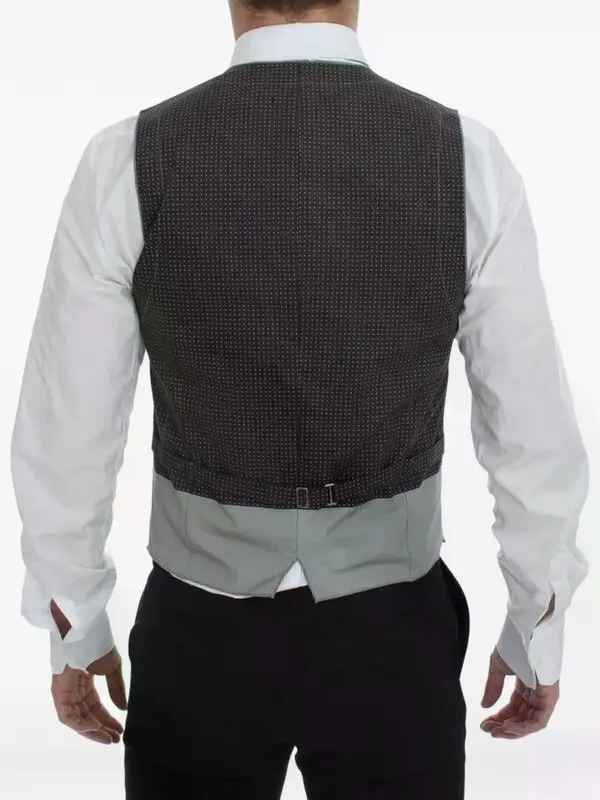 Dolce & Gabbana Polka-dot Two-tone Vest