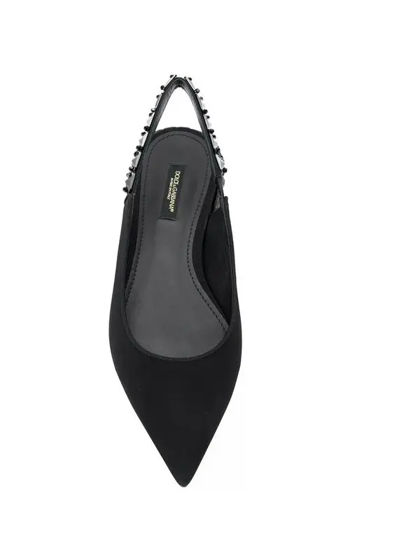 Dolce & Gabbana Studded Slingback Slippers