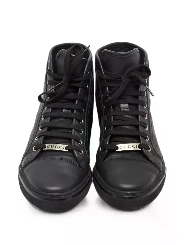 Gucci Leather High-top Sneakers