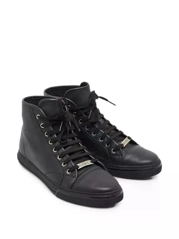 Gucci Leather High-top Sneakers