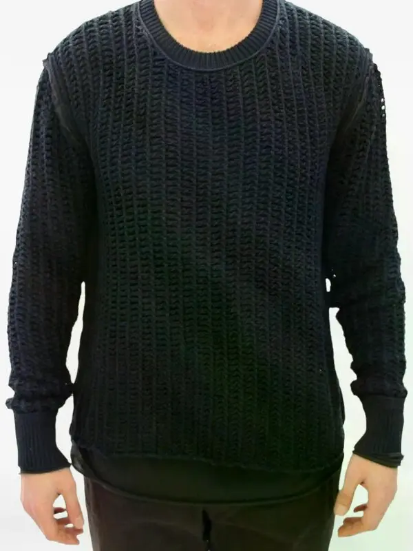 Dolce & Gabbana Netted Textured-knit Sweater
