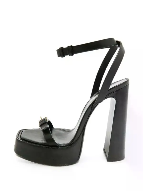 Saint Laurent Leather Platform Sandals