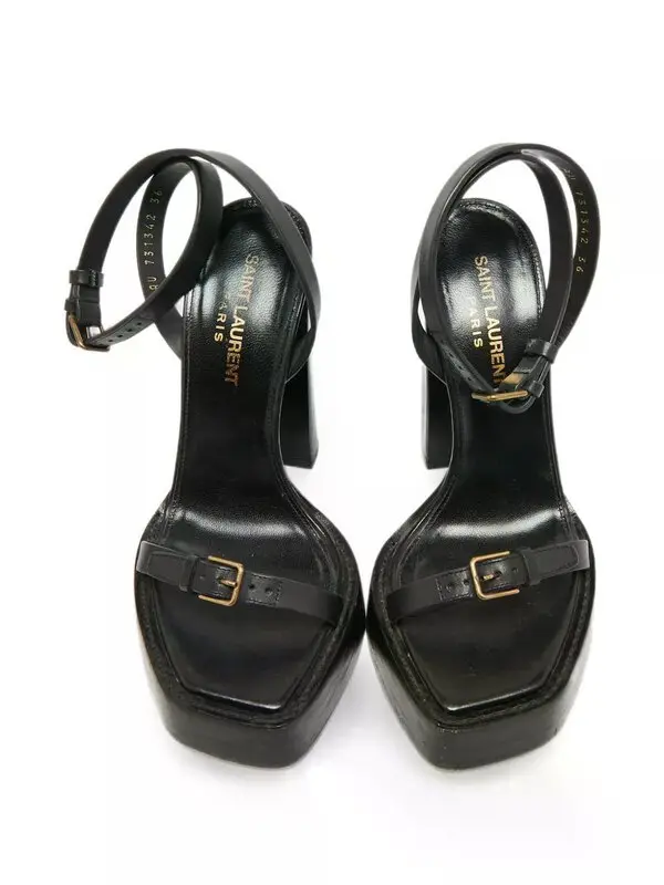 Saint Laurent Leather Platform Sandals