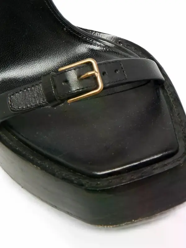 Saint Laurent Leather Platform Sandals