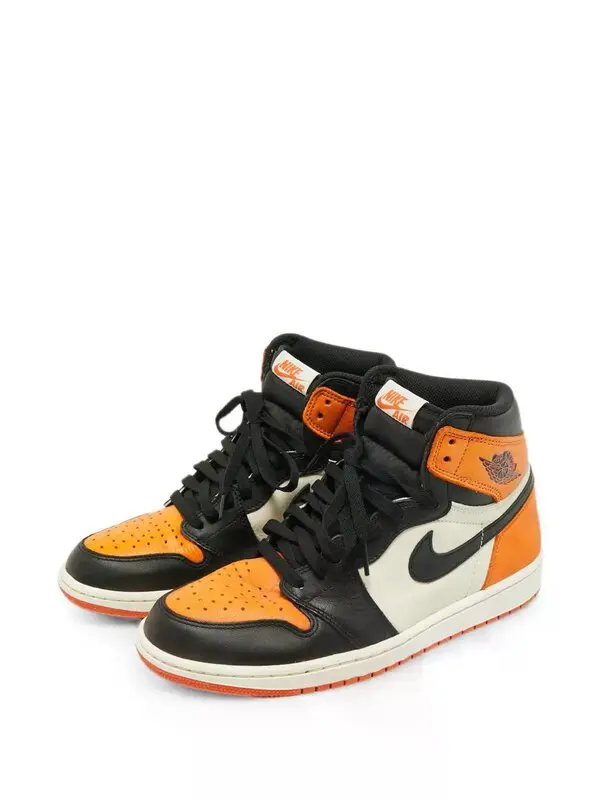 JORDAN 1 Retro Shattered Backboard High Top Sneakers - Black