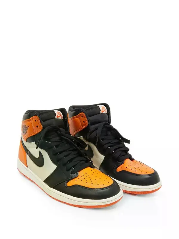 JORDAN 1 Retro Shattered Backboard High Top Sneakers - Black