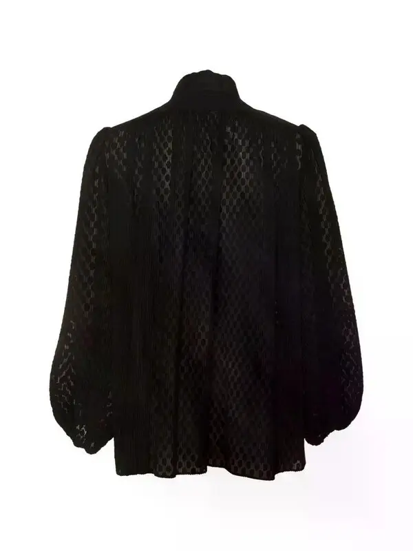 Zimmermann High Neck Puff Sleeve Blouse