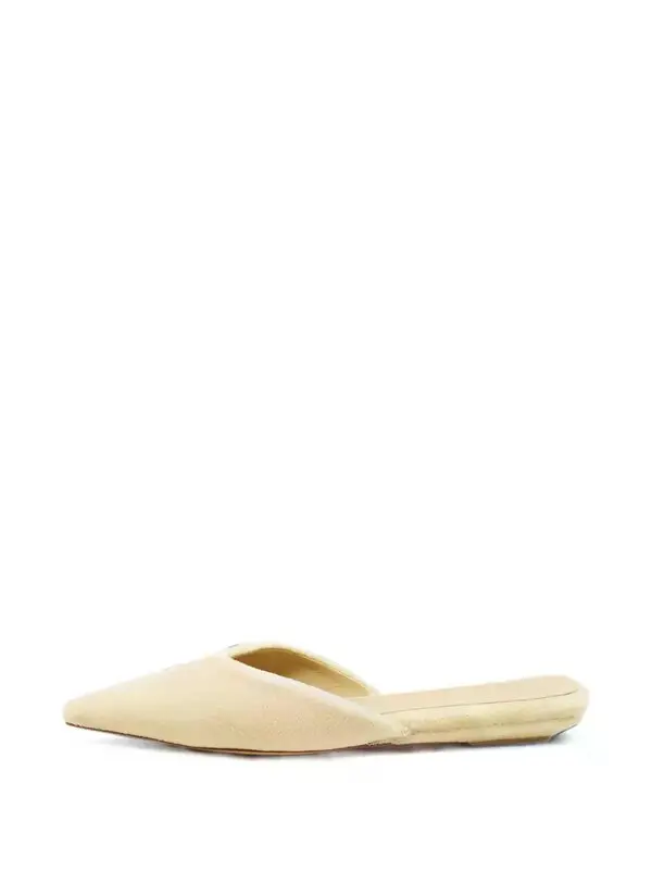 Bottega Veneta Pointed Toe Velvet Mules