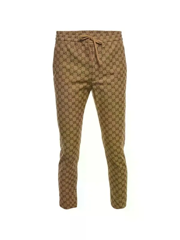 Gucci Jacquard Drawstring-waist Trousers
