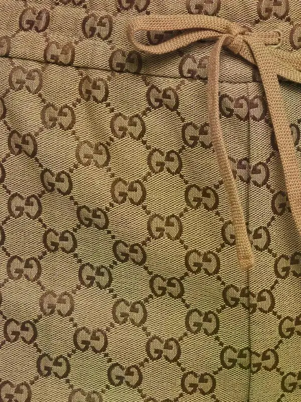 Gucci Jacquard Drawstring-waist Trousers