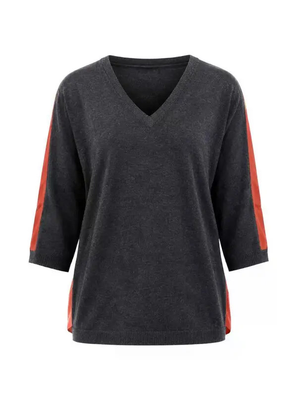 Costume National V-neck Panelled Sweater