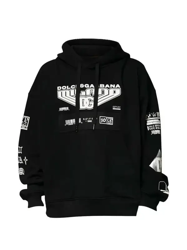 Dolce & Gabbana Graphic Print Cotton Hoodie