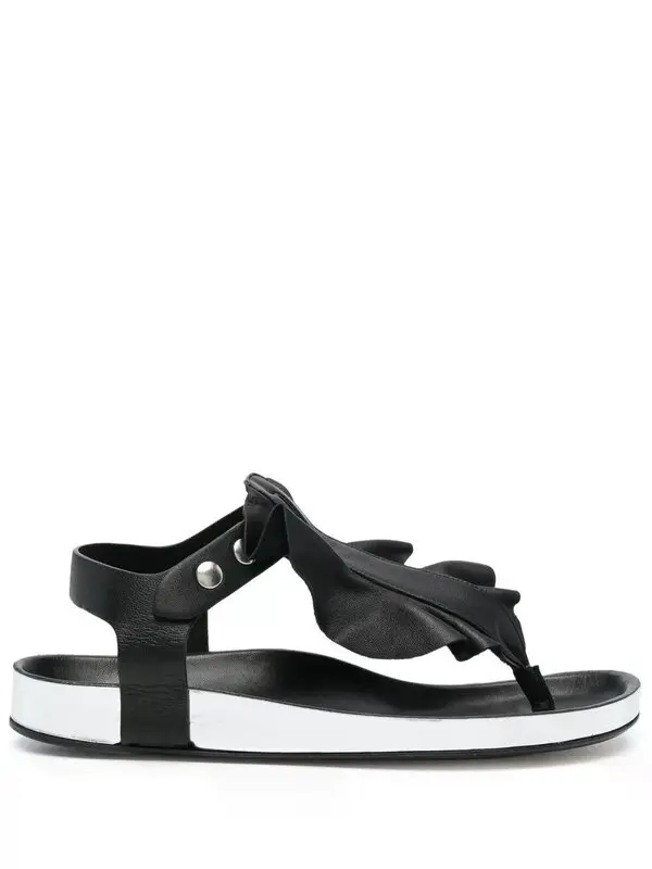 Isabel Marant Étoile Leather Ruffle-trim Sandals