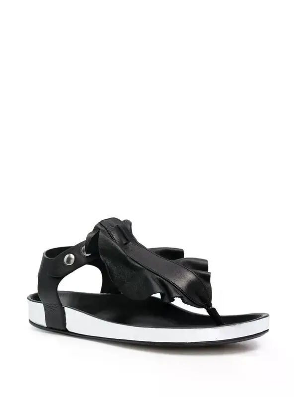 Isabel Marant Étoile Leather Ruffle-trim Sandals