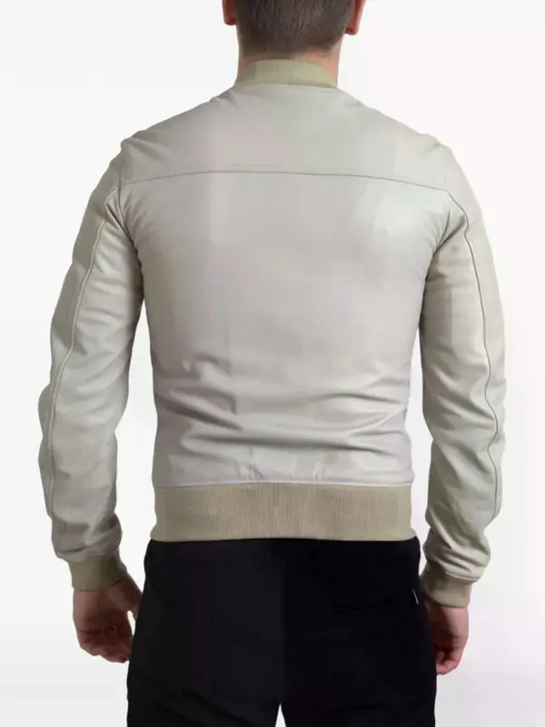 Dolce & Gabbana Leather Bomber Jacket